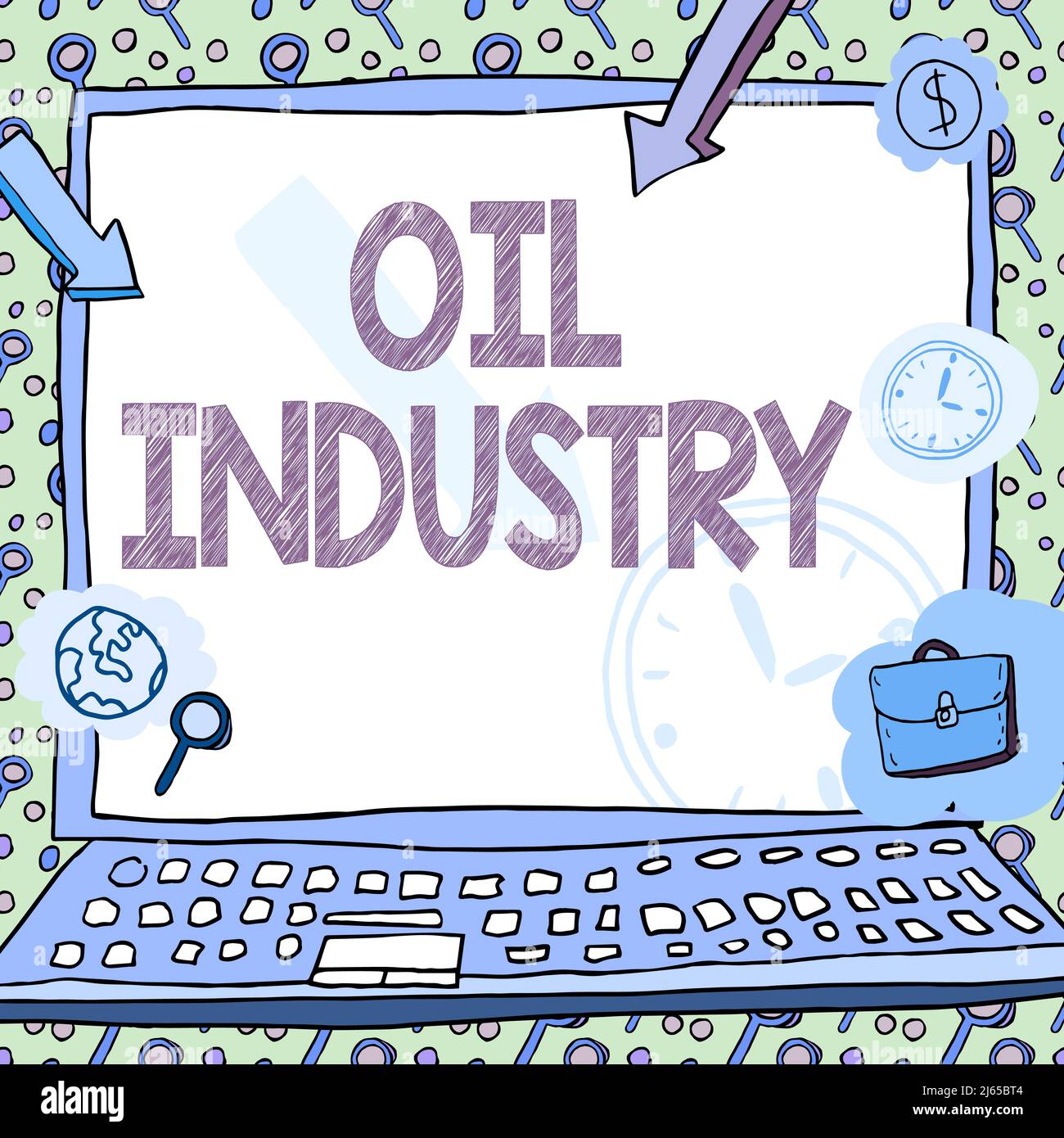 Writing Displaying Text Oil Industry Word For Exploration Extraction