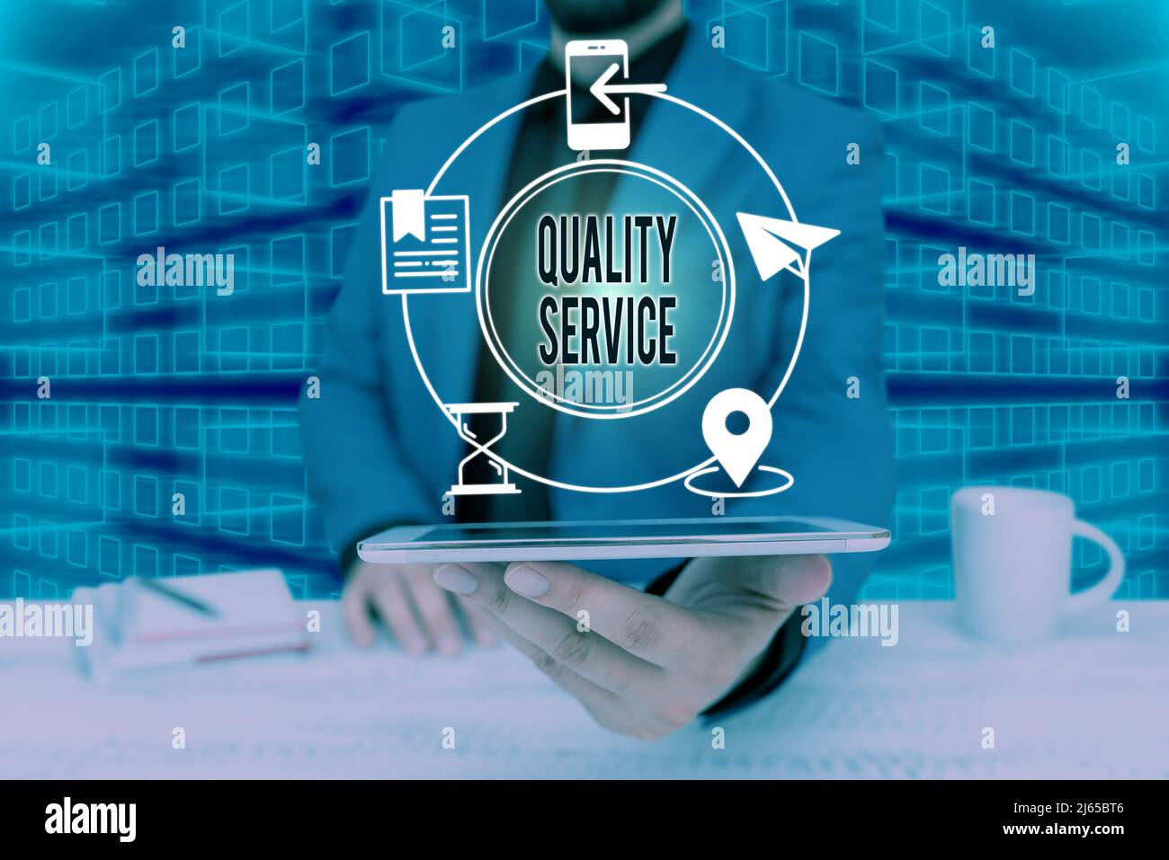 Writing displaying text Quality Service. Business idea how well ... Writing displaying text Quality Service. Business idea how well ...
