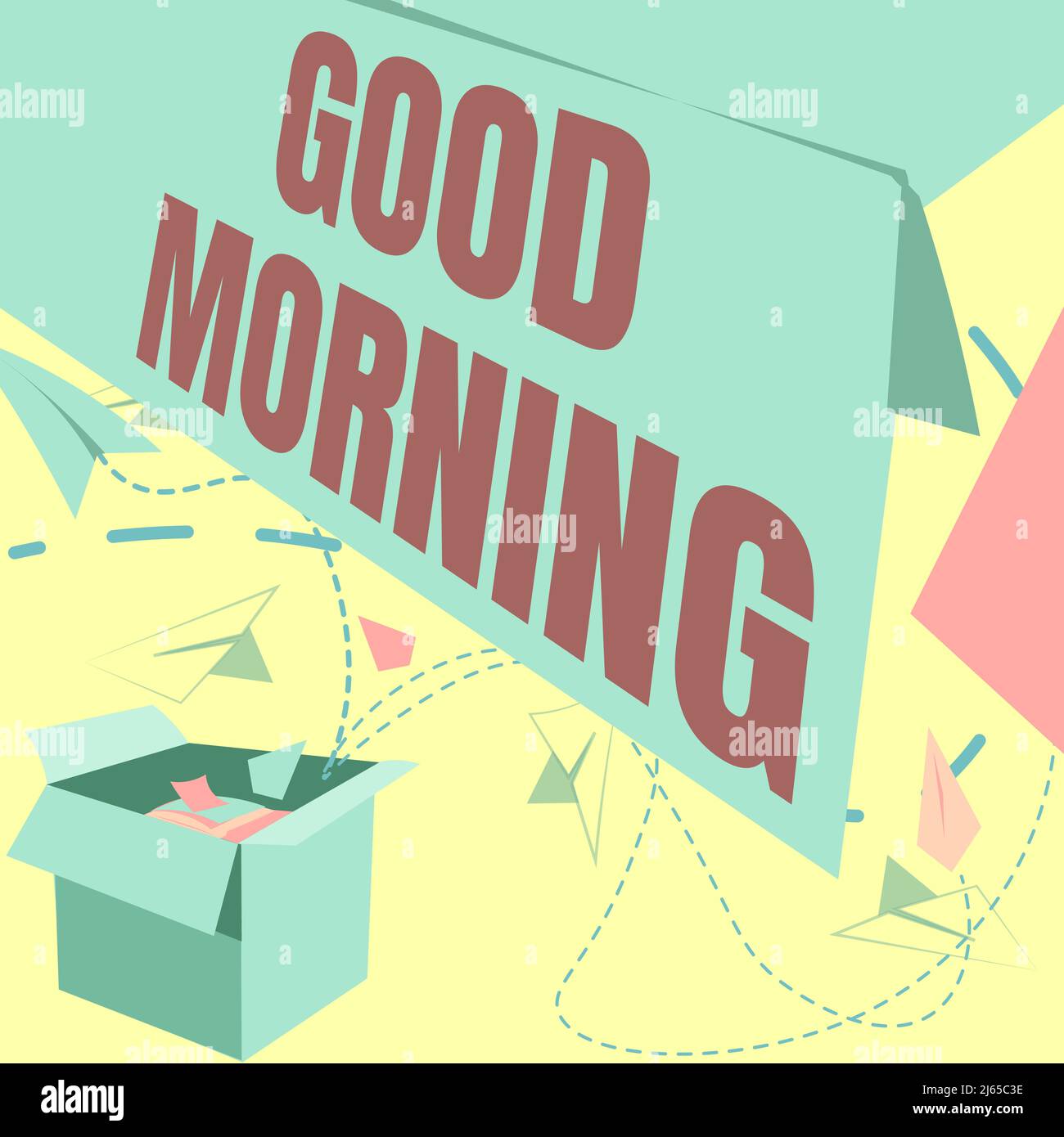 Conceptual display Good Morning. Concept meaning A conventional ...