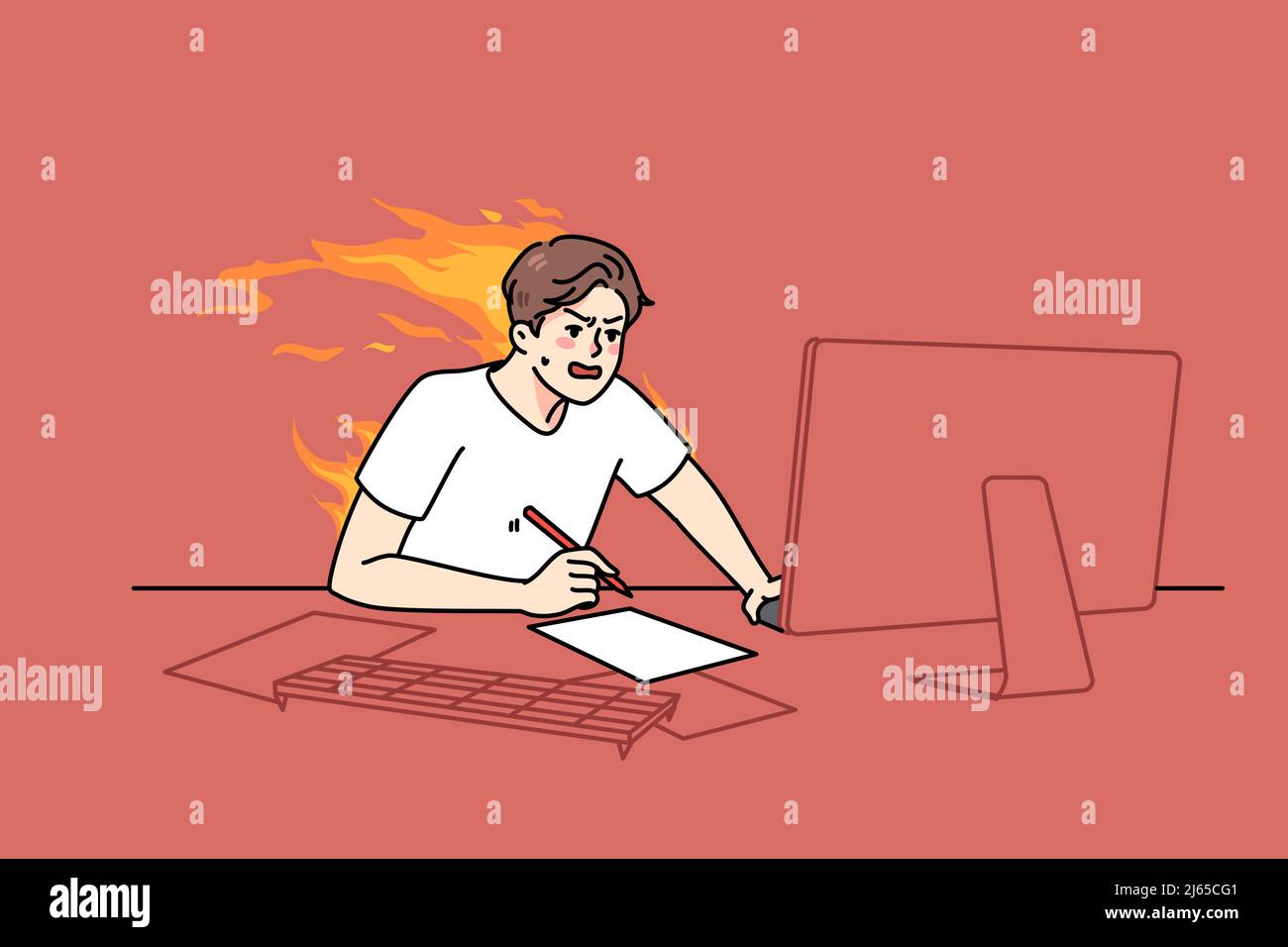 Finishing project Stock Vector Images - Alamy