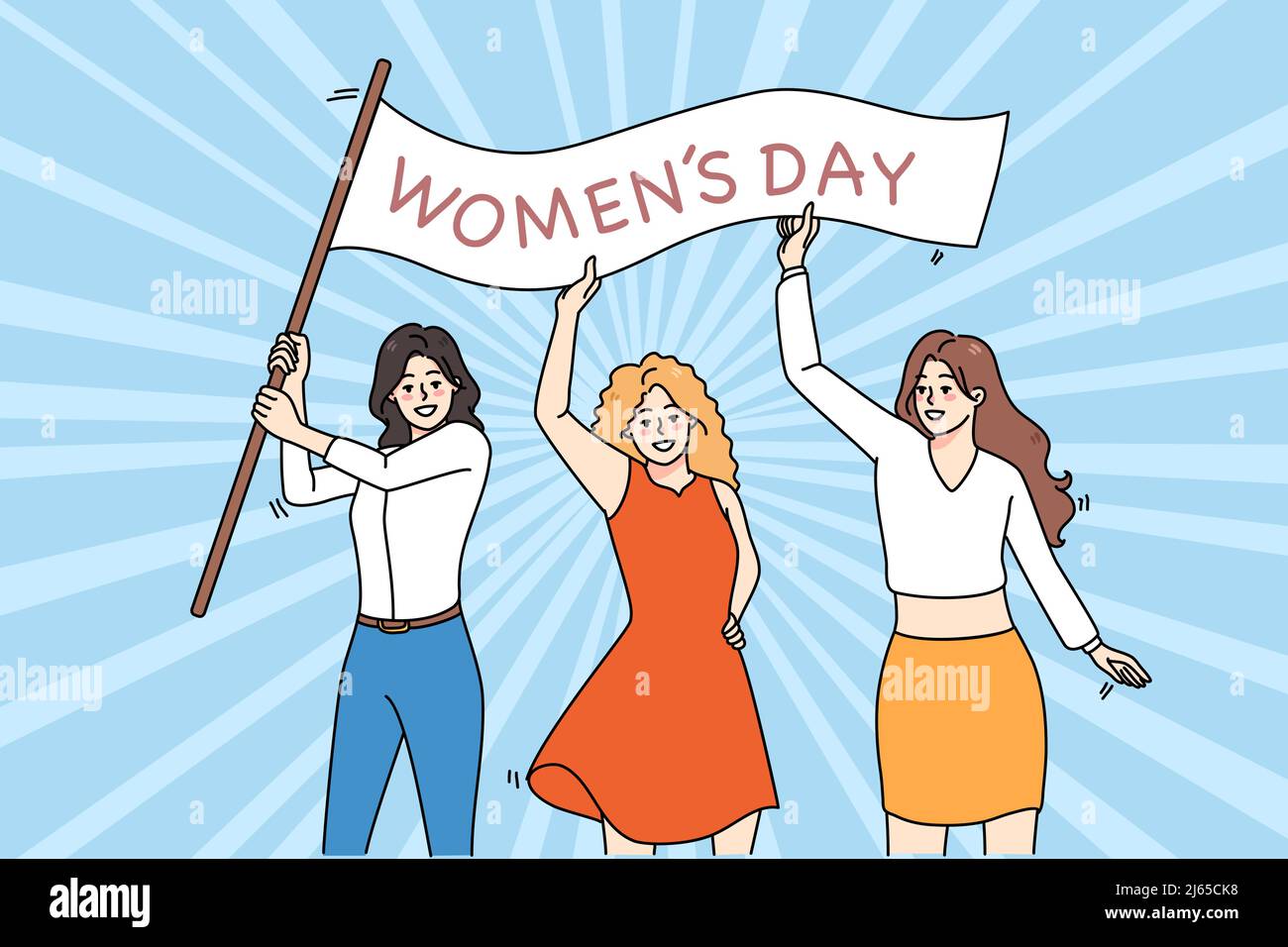 Campaign for gender equality Stock Vector Images - Alamy