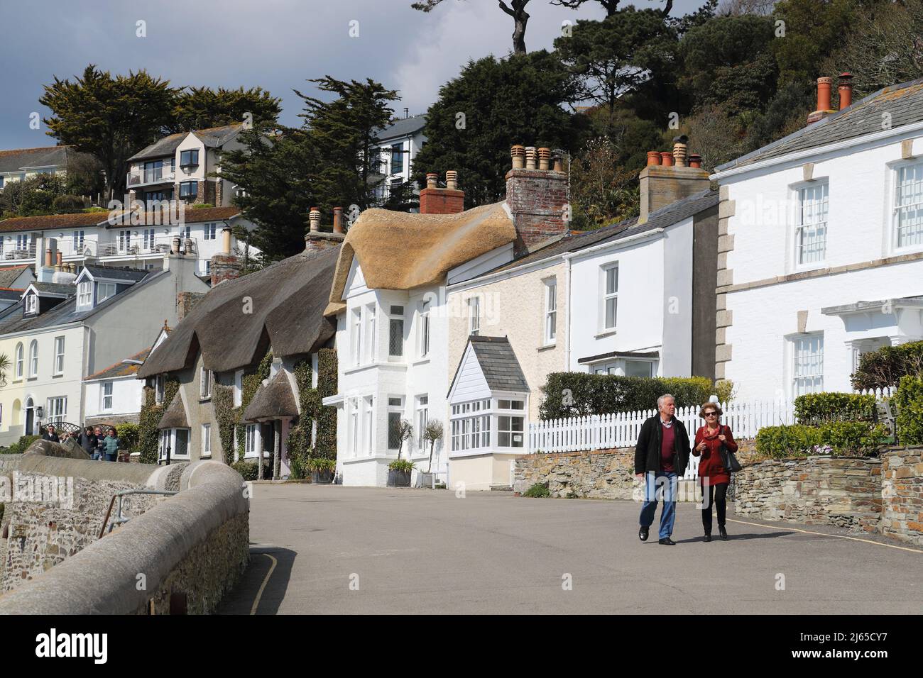 Lower Castle Rd in St Mawes, Cornwall, UK Stock Photo - Alamy