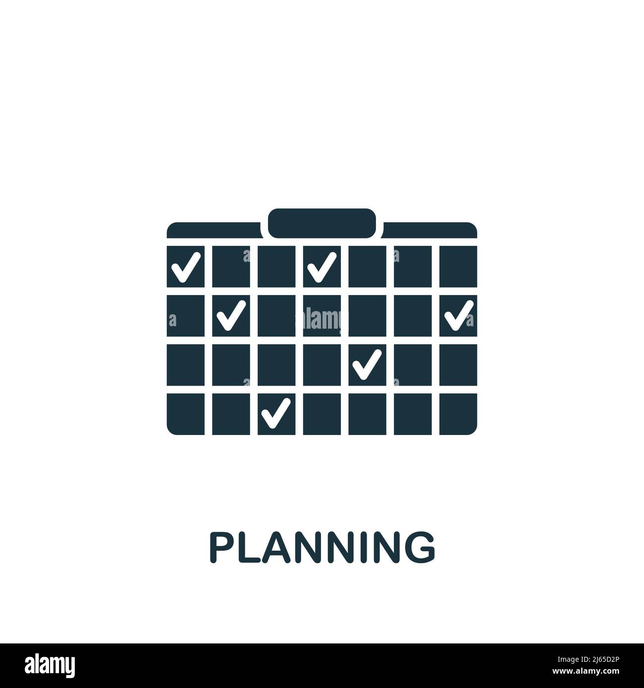 Planning icon. Monochrome simple Business Motivation icon for templates ...