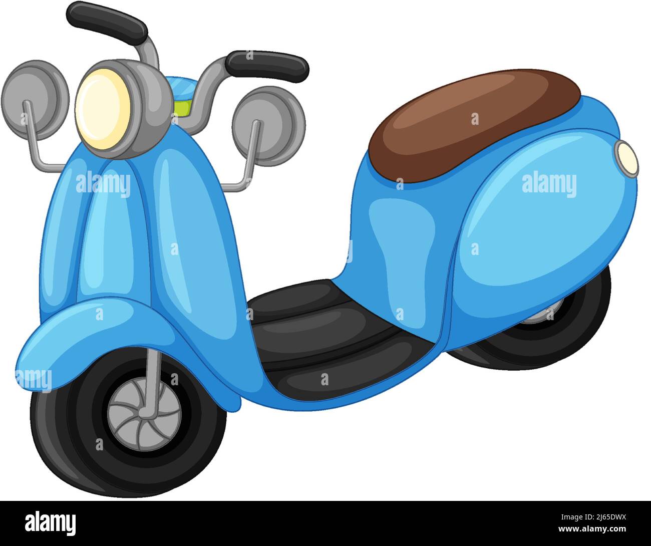 Isolated scooter in cartoon design illustration Stock Vector Image ...