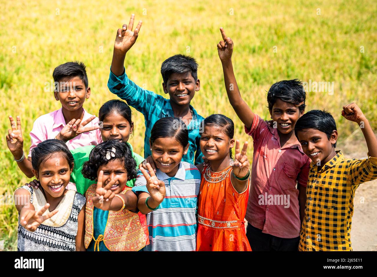 Group Of Kids Smiling