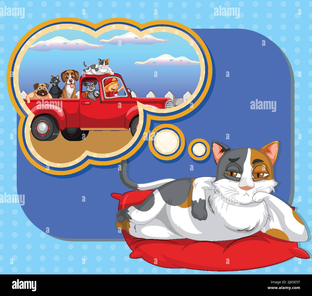 Expression thinking cat Stock Vector Images - Alamy