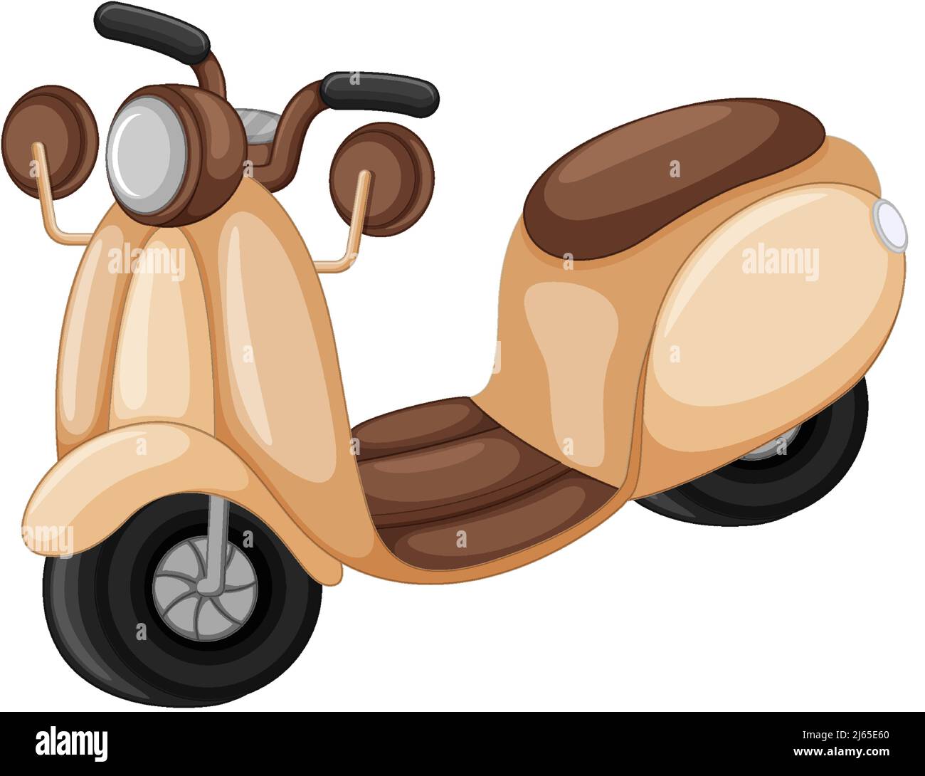 Isolated scooter in cartoon design illustration Stock Vector Image ...