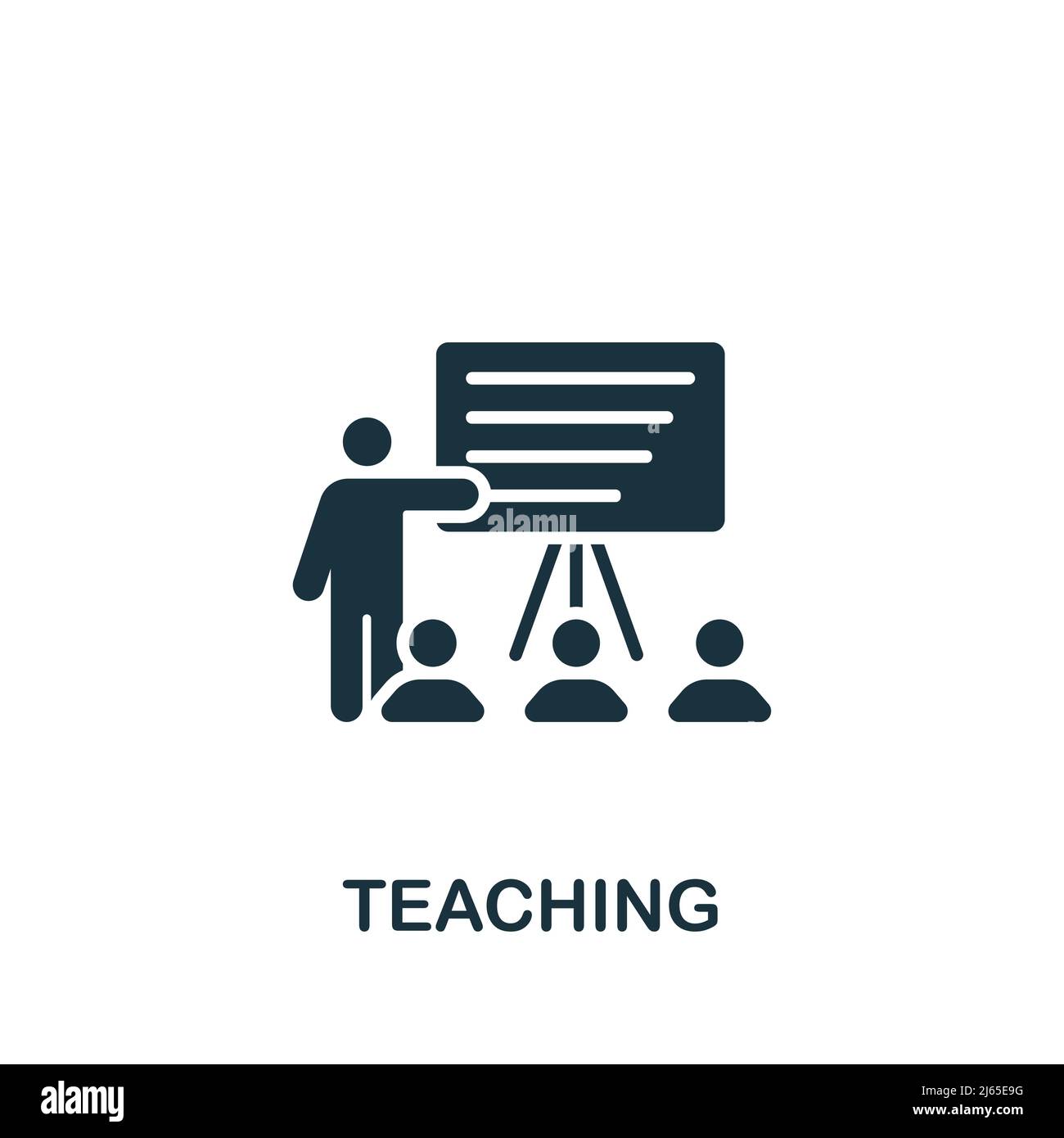Teaching icon. Monochrome simple Business Training icon for templates ...