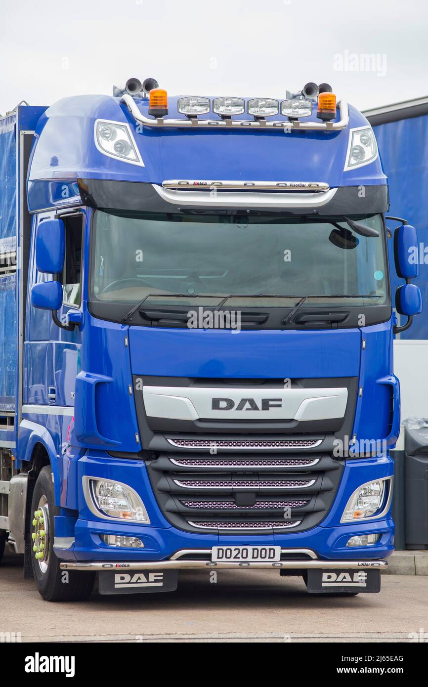 Trucks, lorries and HGV on the A1 South Witham, Grantham, England , UK ...
