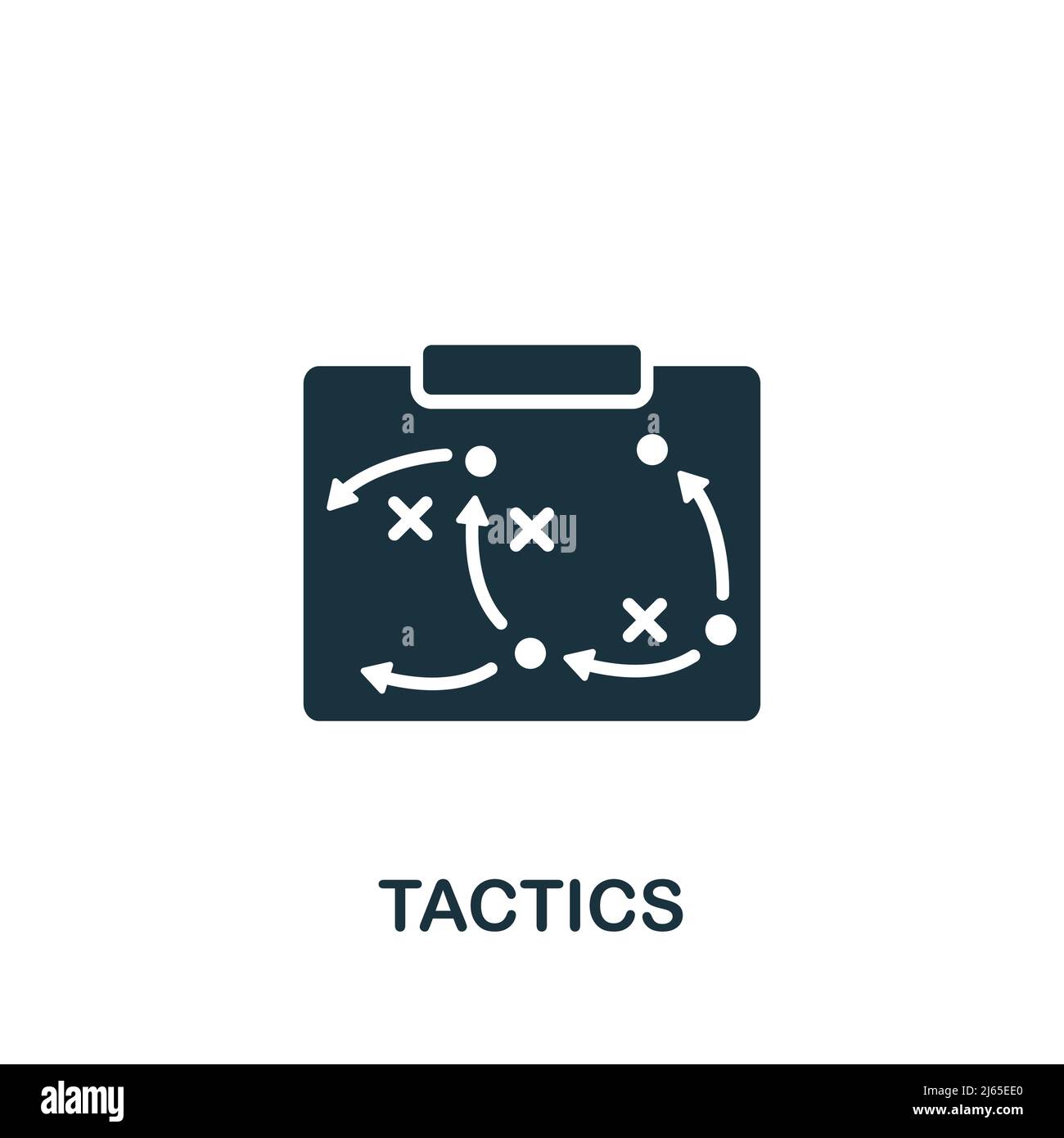 Tactics icon. Monochrome simple Business Motivation icon for templates ...