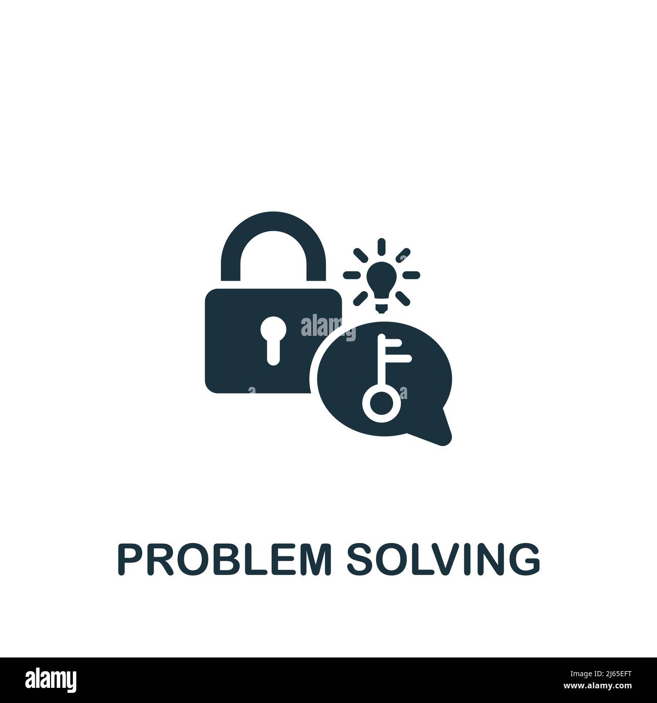 Problem Solving icon. Simple line element business motivation symbol ...