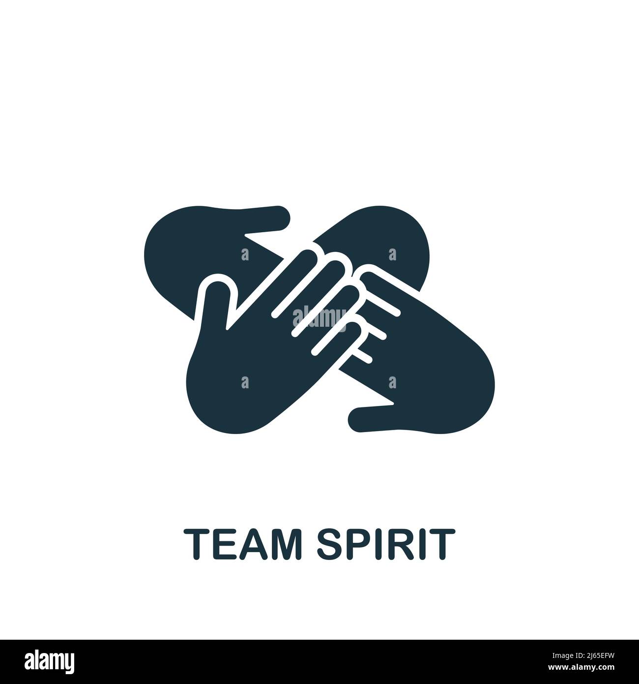 Team Spirit icon. Simple line element business motivation symbol for ...