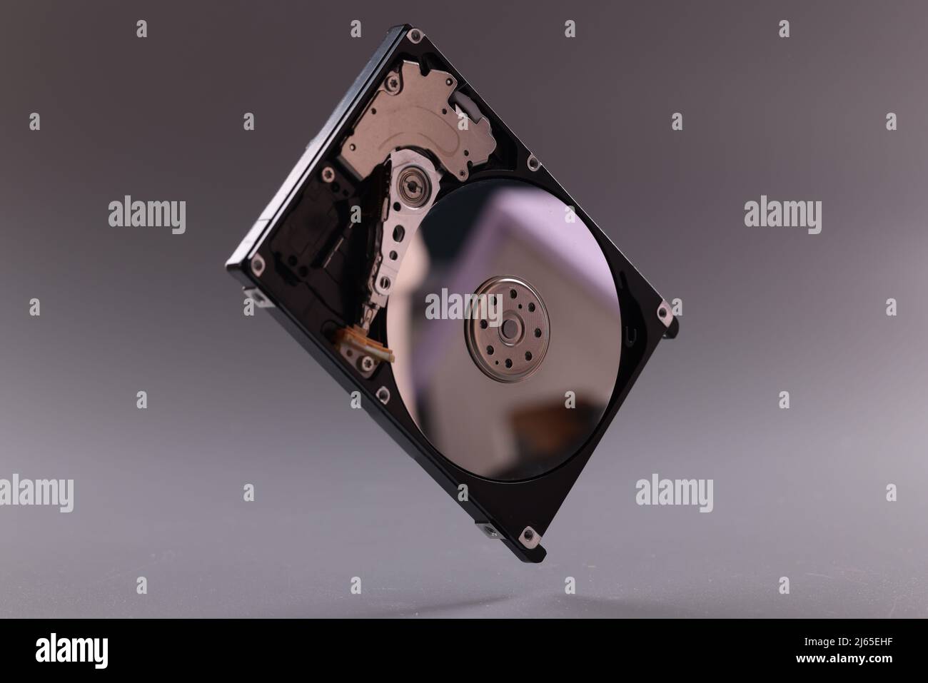 Computer hard disk drive with open cover Stock Photo - Alamy