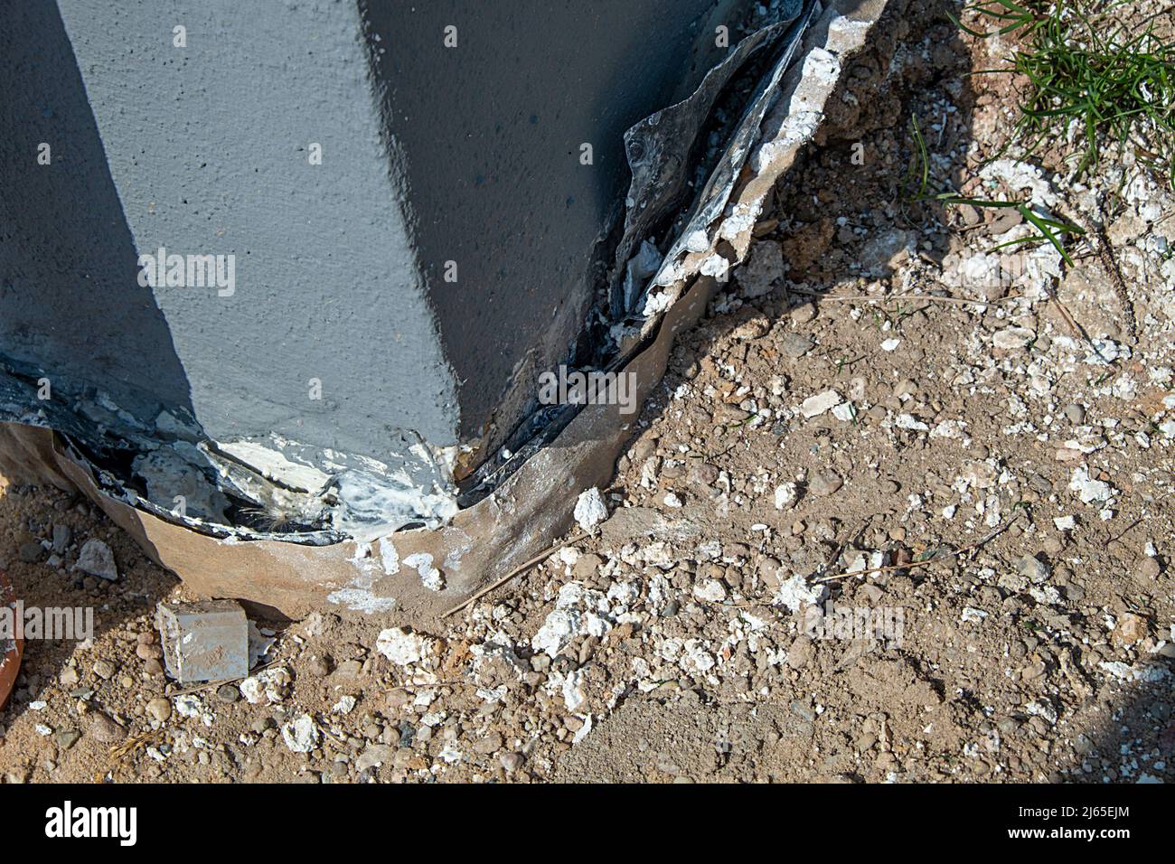 detail of insulation problem at a construction site Stock Photo - Alamy