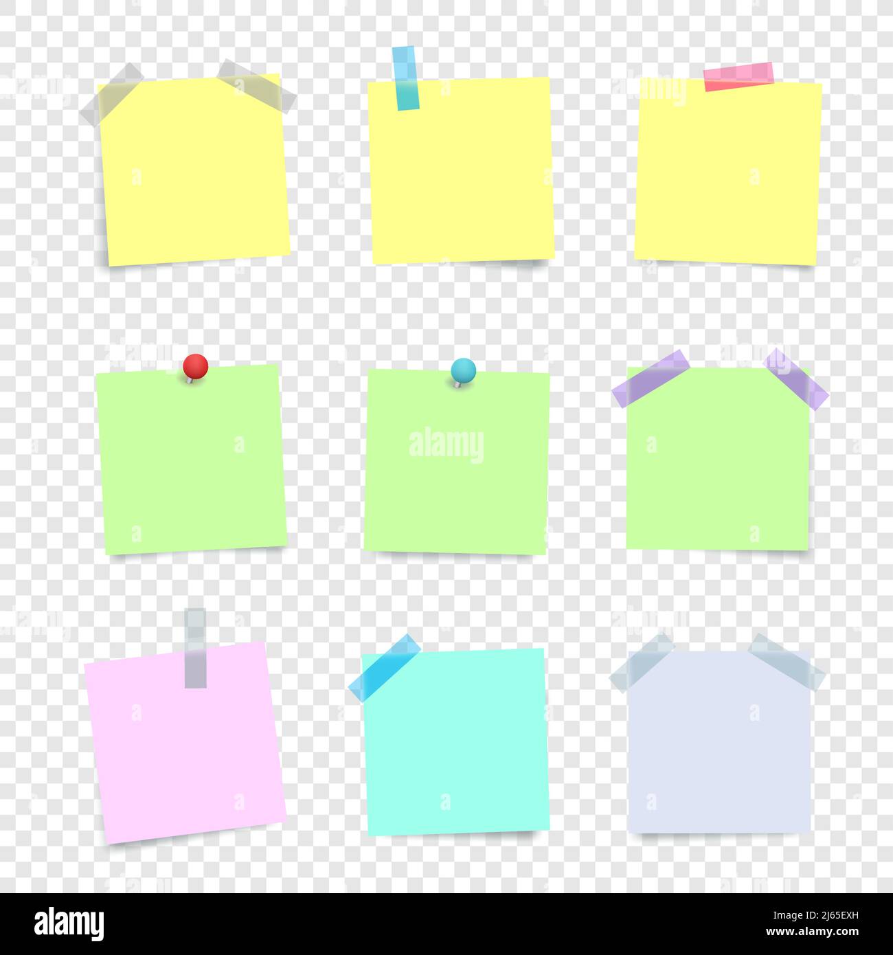 color paper note message templates set Stock Vector Image & Art - Alamy