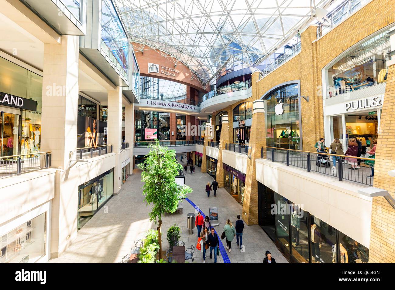 Belfast's Victoria Square Shopping Centre Stock Photo - Alamy