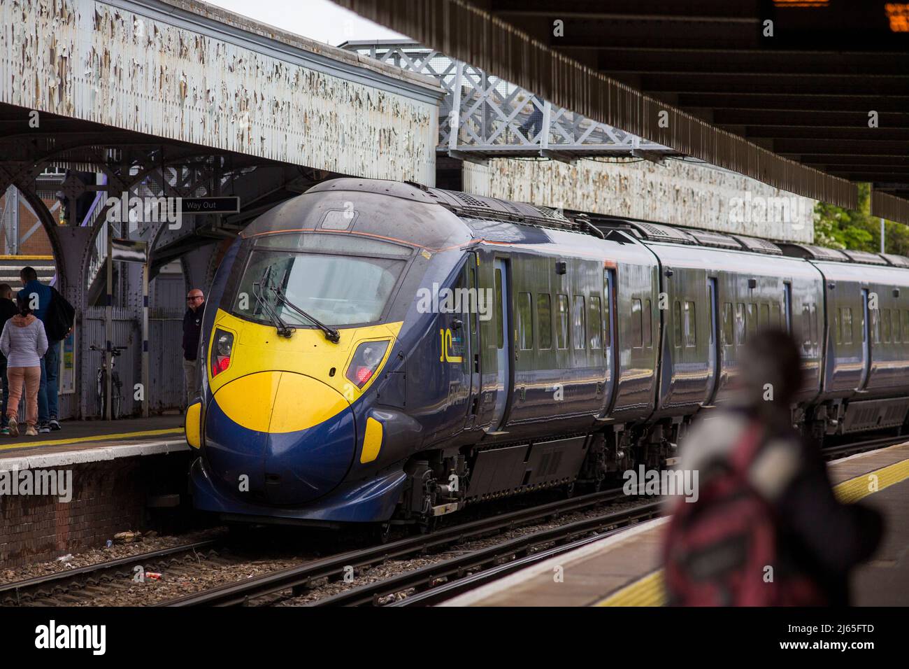 A Southeastern high speed train at Whitstable railway station as more ...