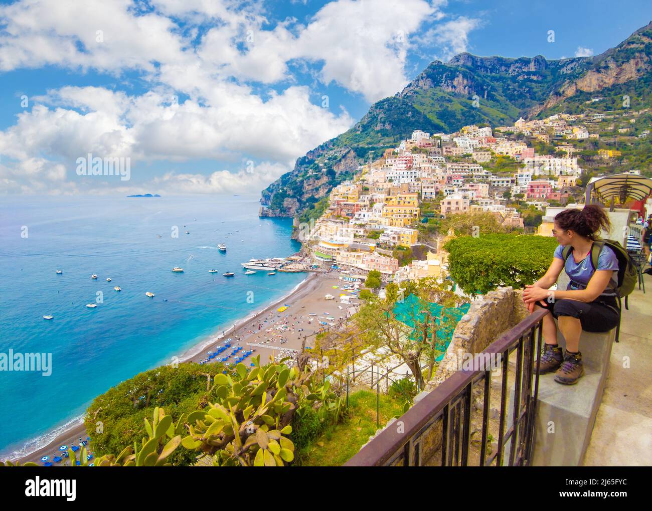 Positano (Campania, Italy) - The touristic sea town in southern Italy ...
