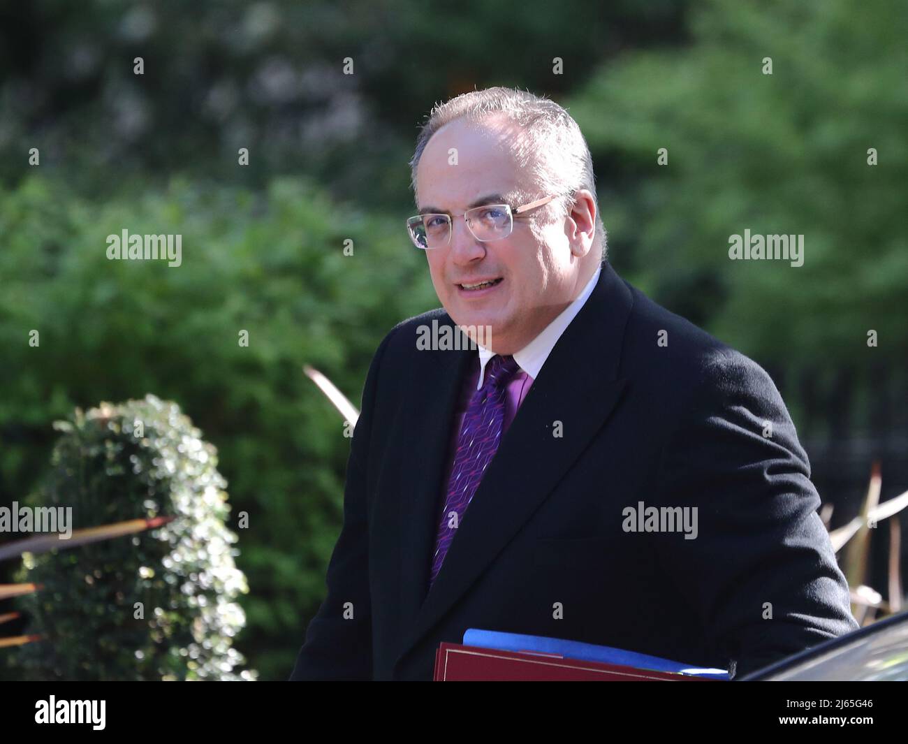 London, UK, 26th April 2022. Paymaster General Michael Ellis arrives ...