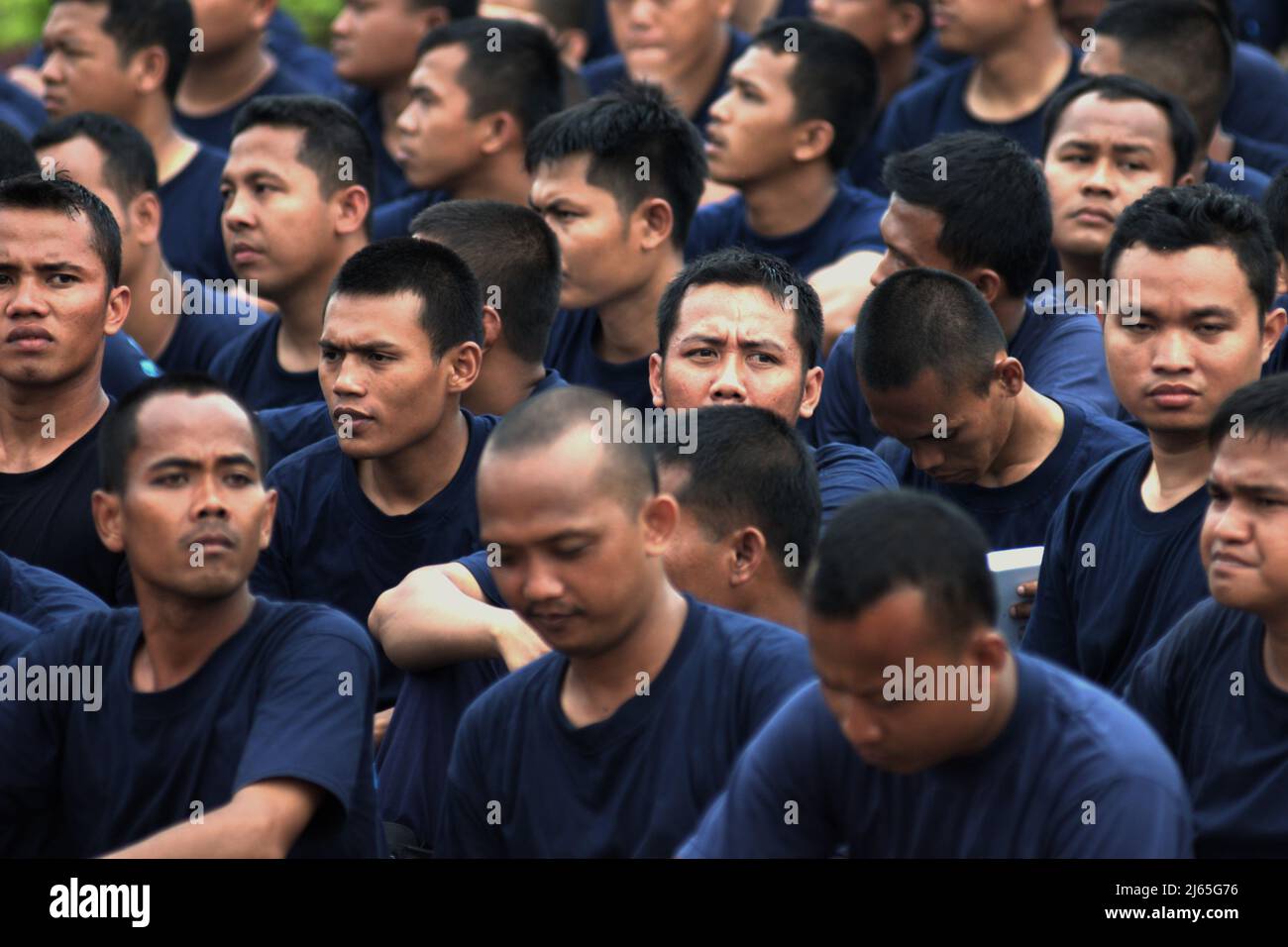 Members of Jakarta's firefighting squad attending a preparation for the ...