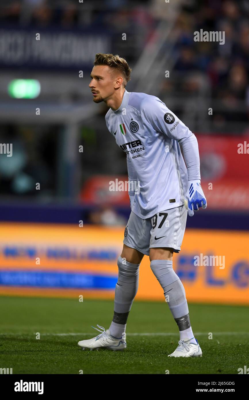 Ionut Radu (Inter) during the Italian Serie A match between Bologna 2-1 ...