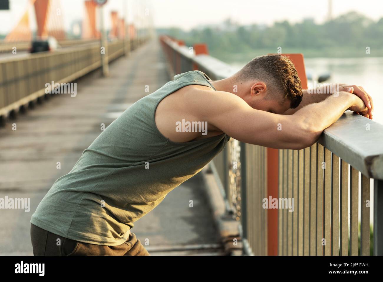 Exhausted athlete people after hard hi-res stock photography and images ...