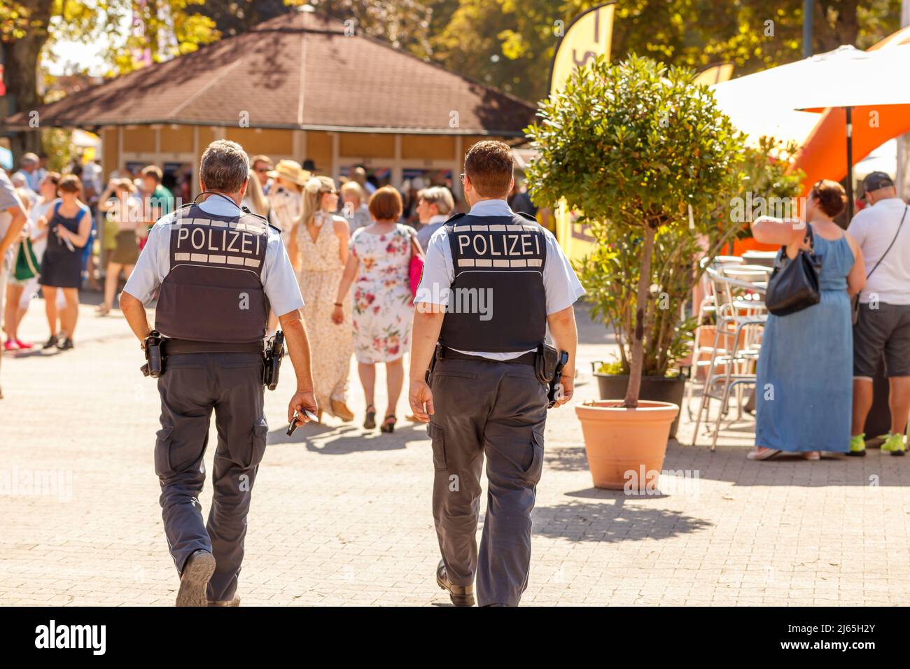 Two police officers on patrol hi-res stock photography and images - Alamy