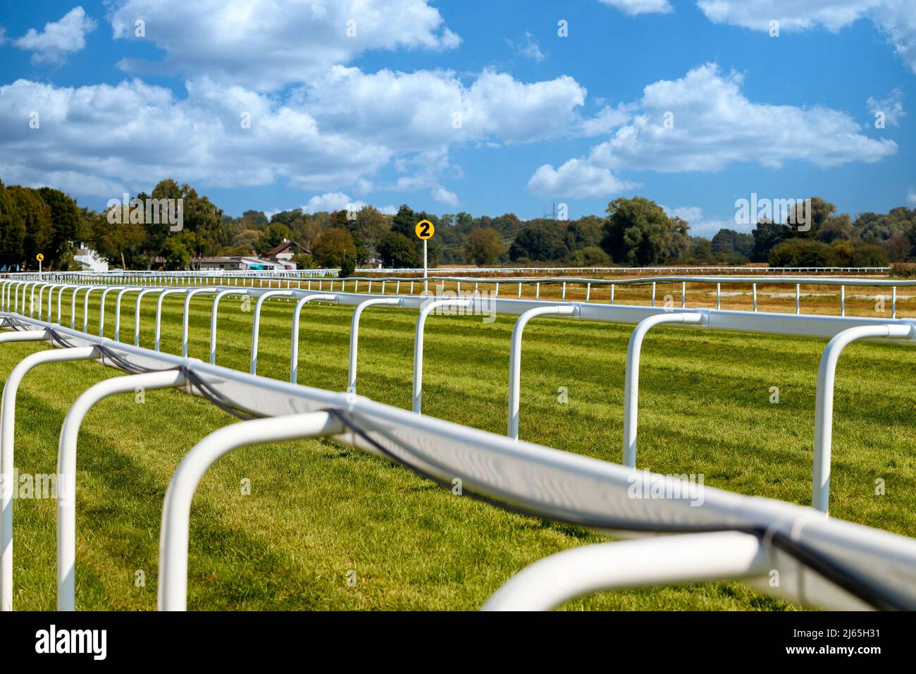 Horse racing races fence jockey hi-res stock photography and images - Alamy