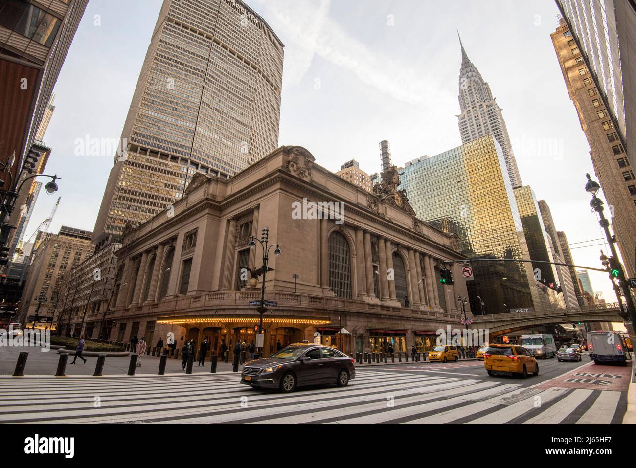 Early morning on East 42nd Street in Midtown Manhattan New York City ... Early morning on East 42nd Street in Midtown Manhattan New York City ...