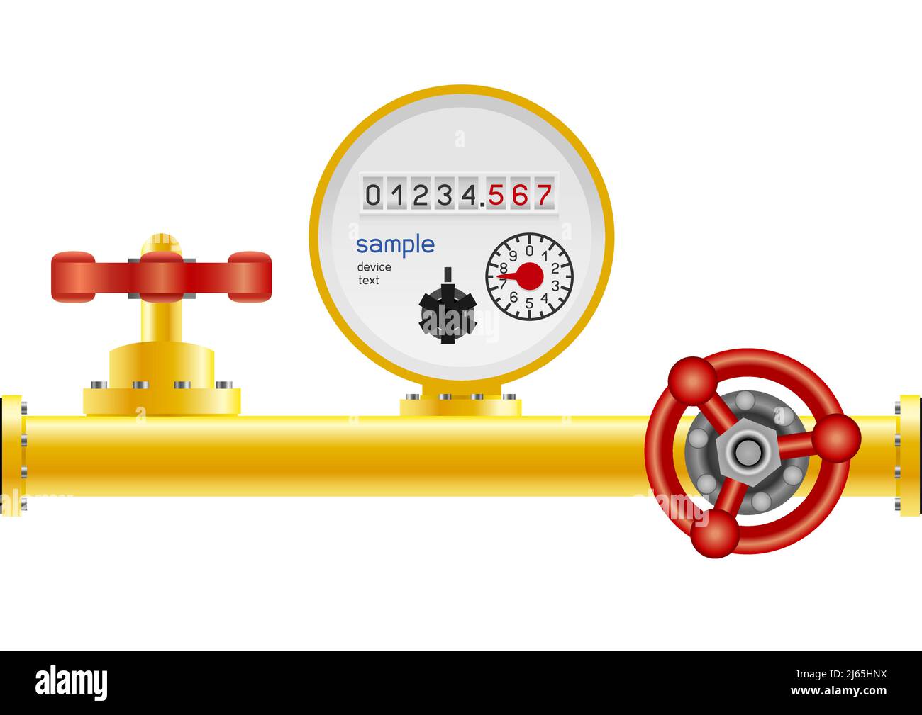 Gas manometer on background Stock Vector Images - Alamy