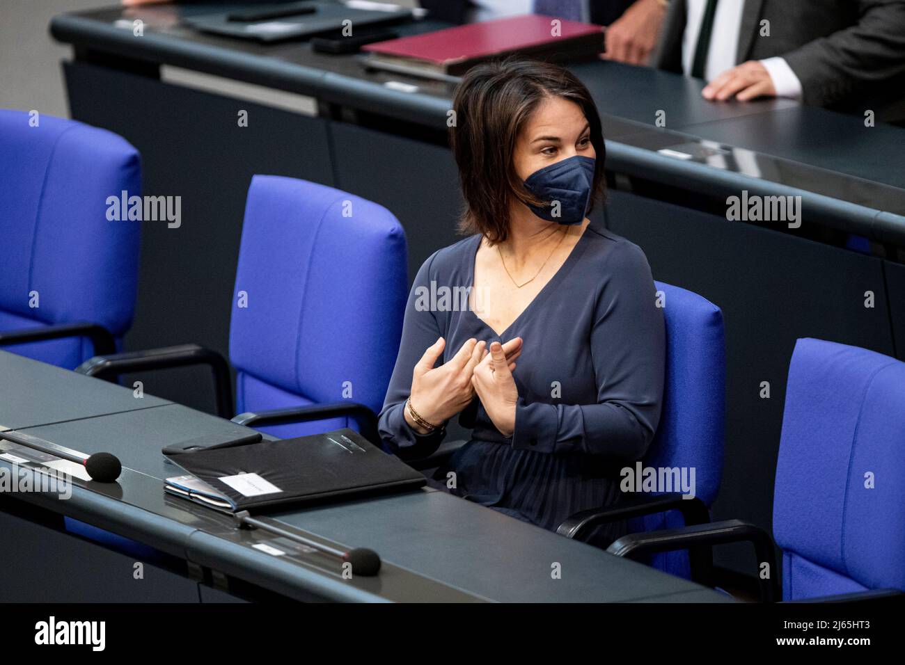 Berlin, Germany. 28th Apr, 2022. Annalena Baerbock (Bündnis 90/Die ...