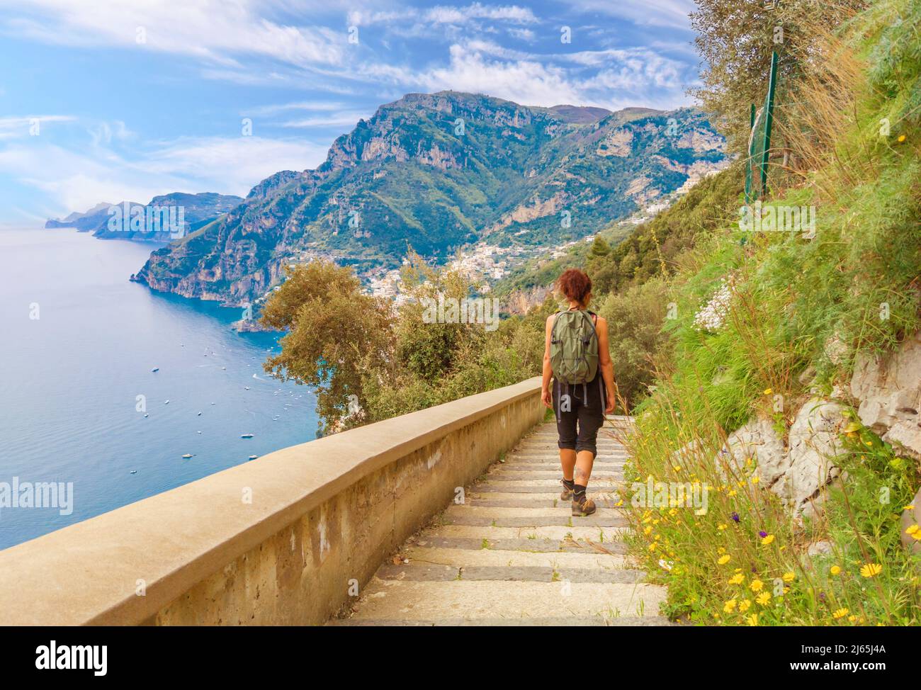 Positano (Campania, Italy) - The touristic sea town in southern Italy ...