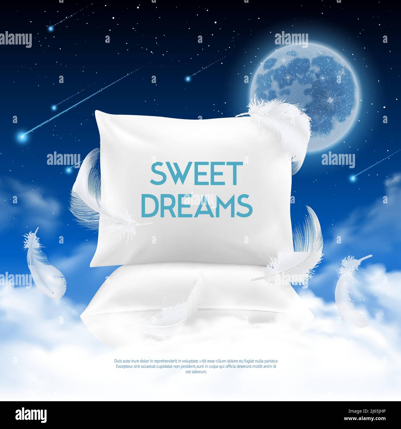 Pillow filling vector vectors hi-res stock photography and images - Alamy