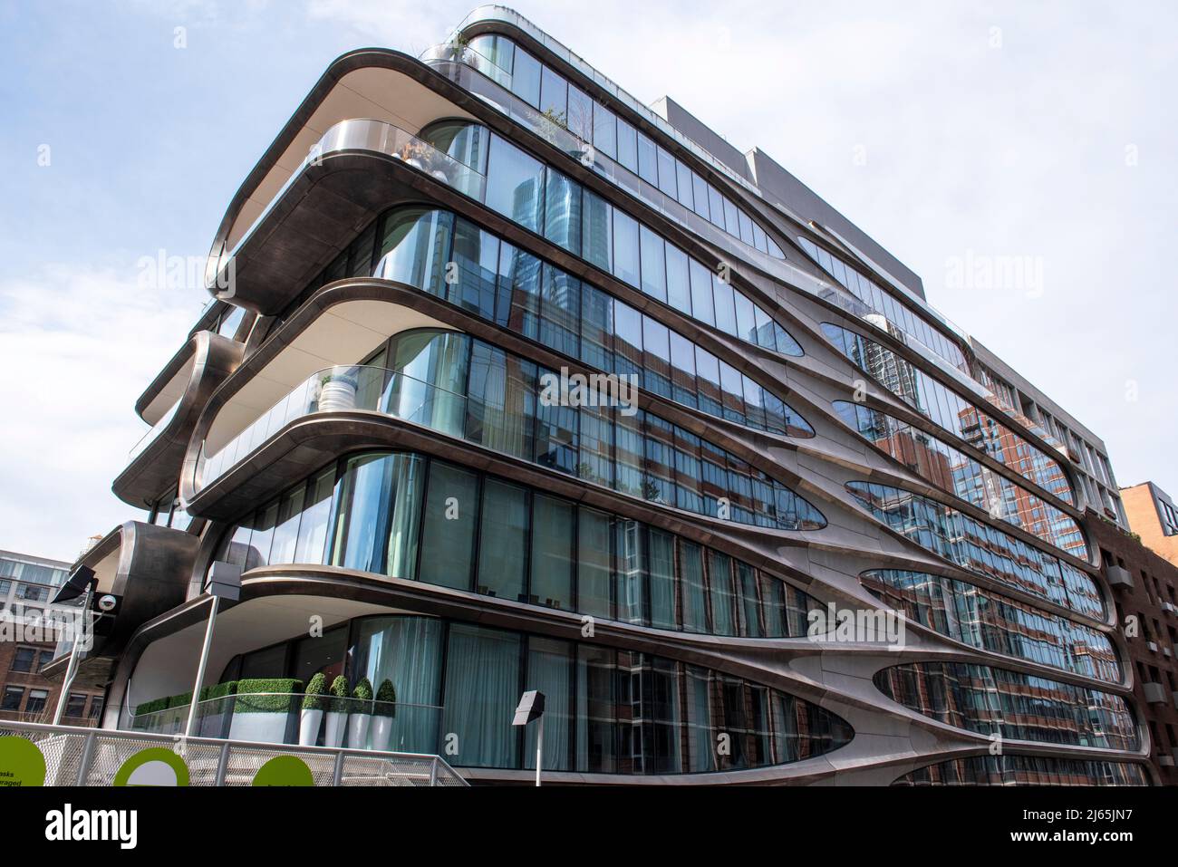 Apartment Building by The High Line Walkway in Manhattan New York City ...