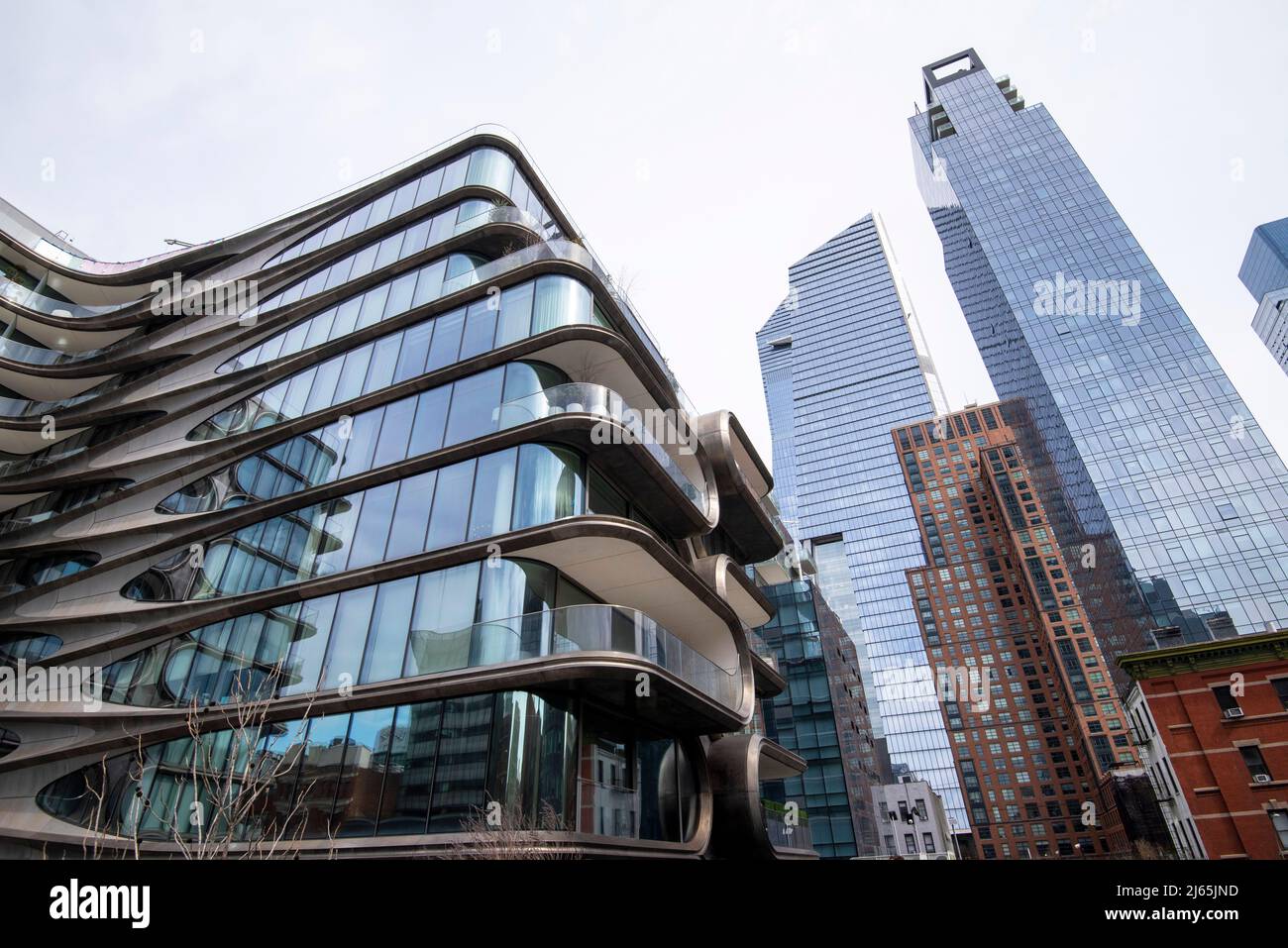 Apartment Building by The High Line Walkway in Manhattan New York City ...