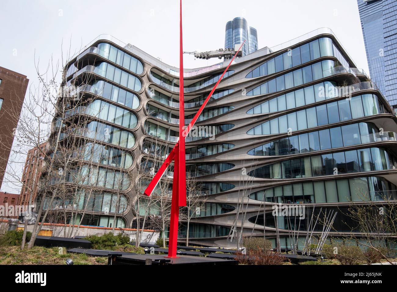 Apartment Building by The High Line Walkway in Manhattan New York City ...