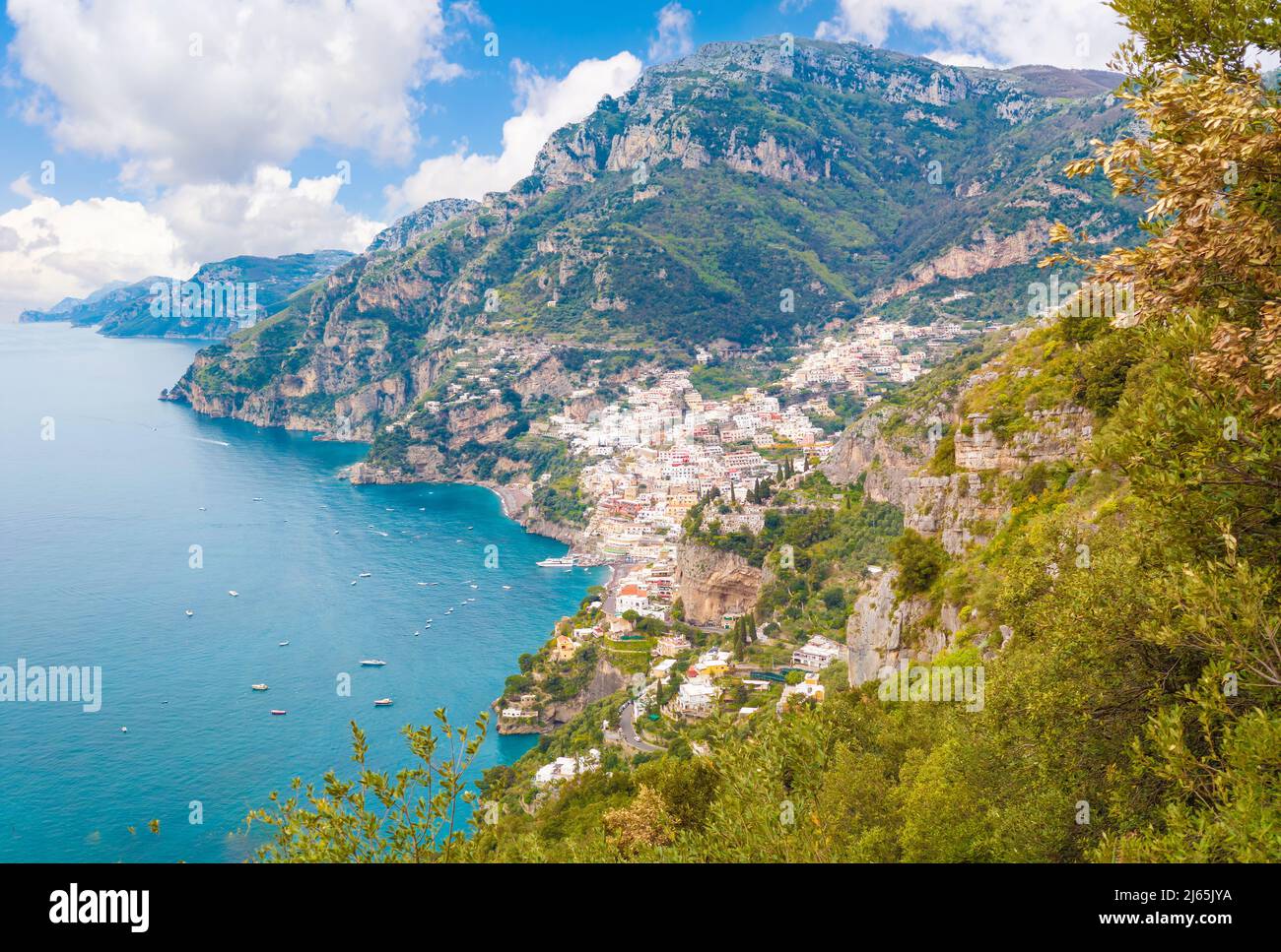 Positano (Campania, Italy) - The touristic sea town in southern Italy ...