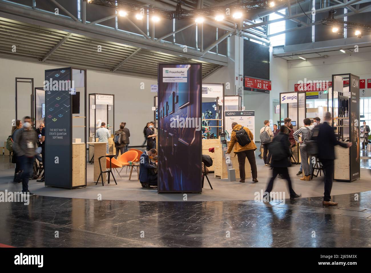 Munich, Germany. 28th Apr, 2022. IBM Quantum at the World's leading ...