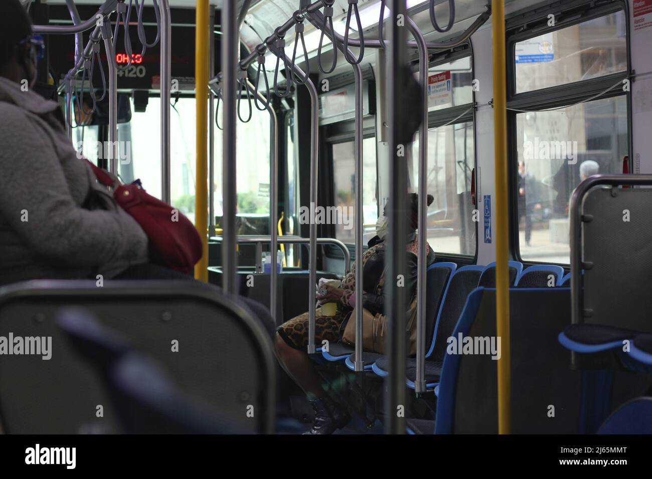 People waiting bus with frame hi-res stock photography and images - Alamy