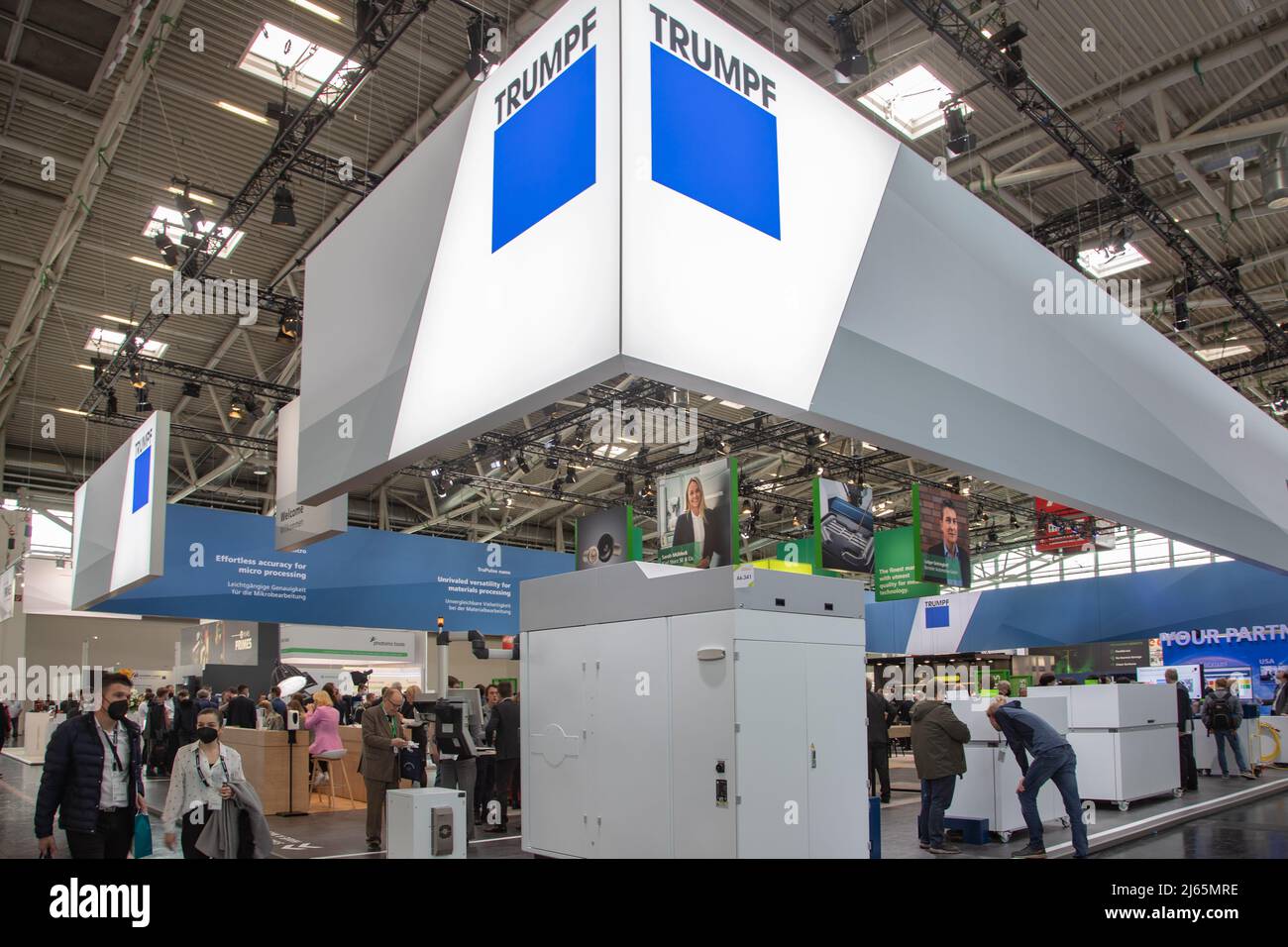 Munich, Germany. 28th Apr, 2022. Trumpf at the World's leading trade ...