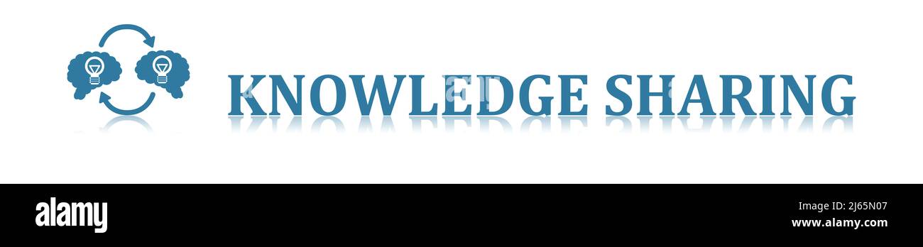 Illustration of a knowledge sharing concept Stock Photo - Alamy