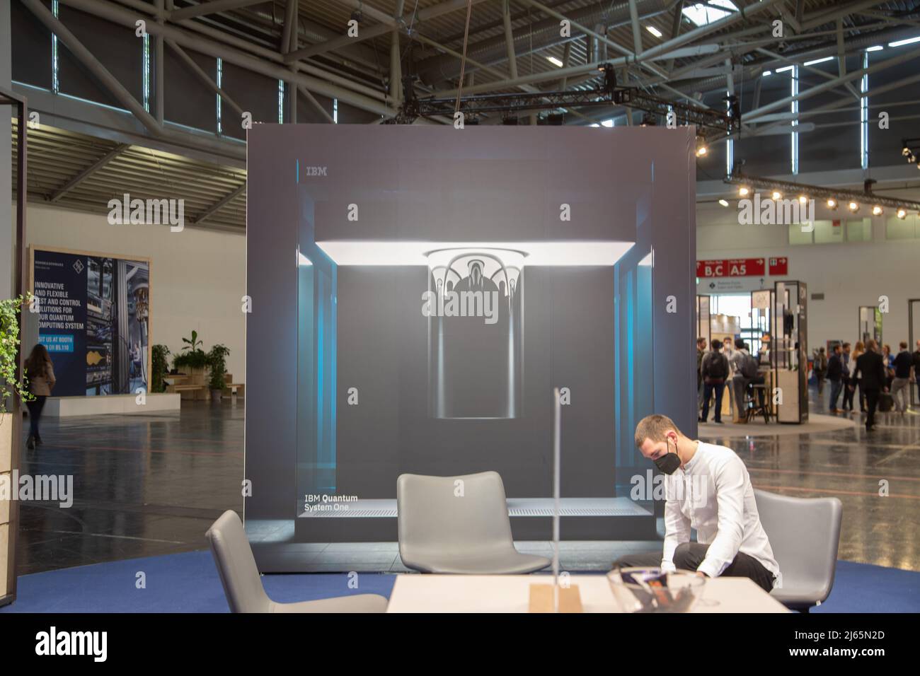 Munich, Germany. 28th Apr, 2022. IBM Quantum at the World's leading ...