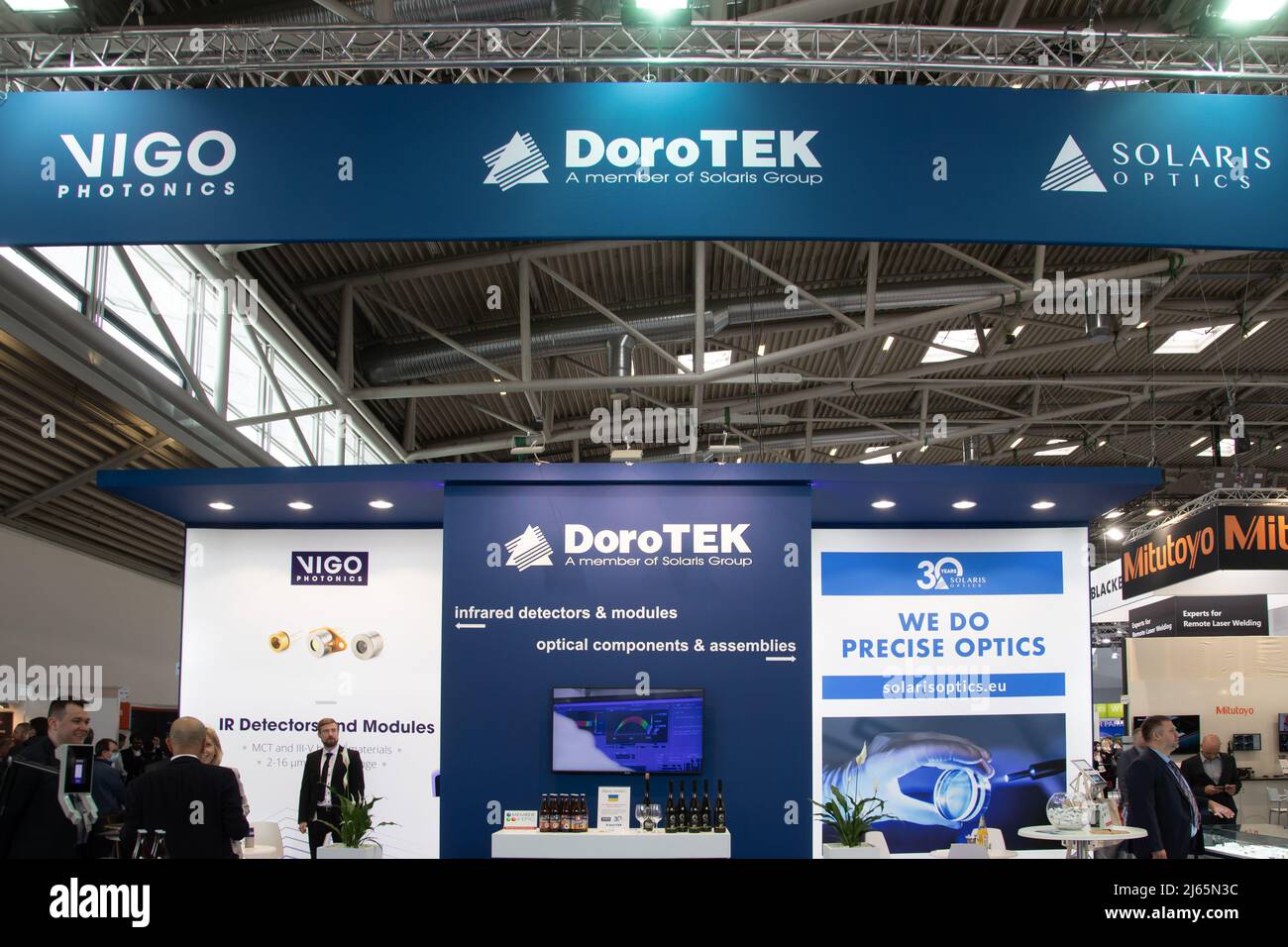 Munich, Germany. 28th Apr, 2022. Vigo Photonics, Dorotek, Solaris ...