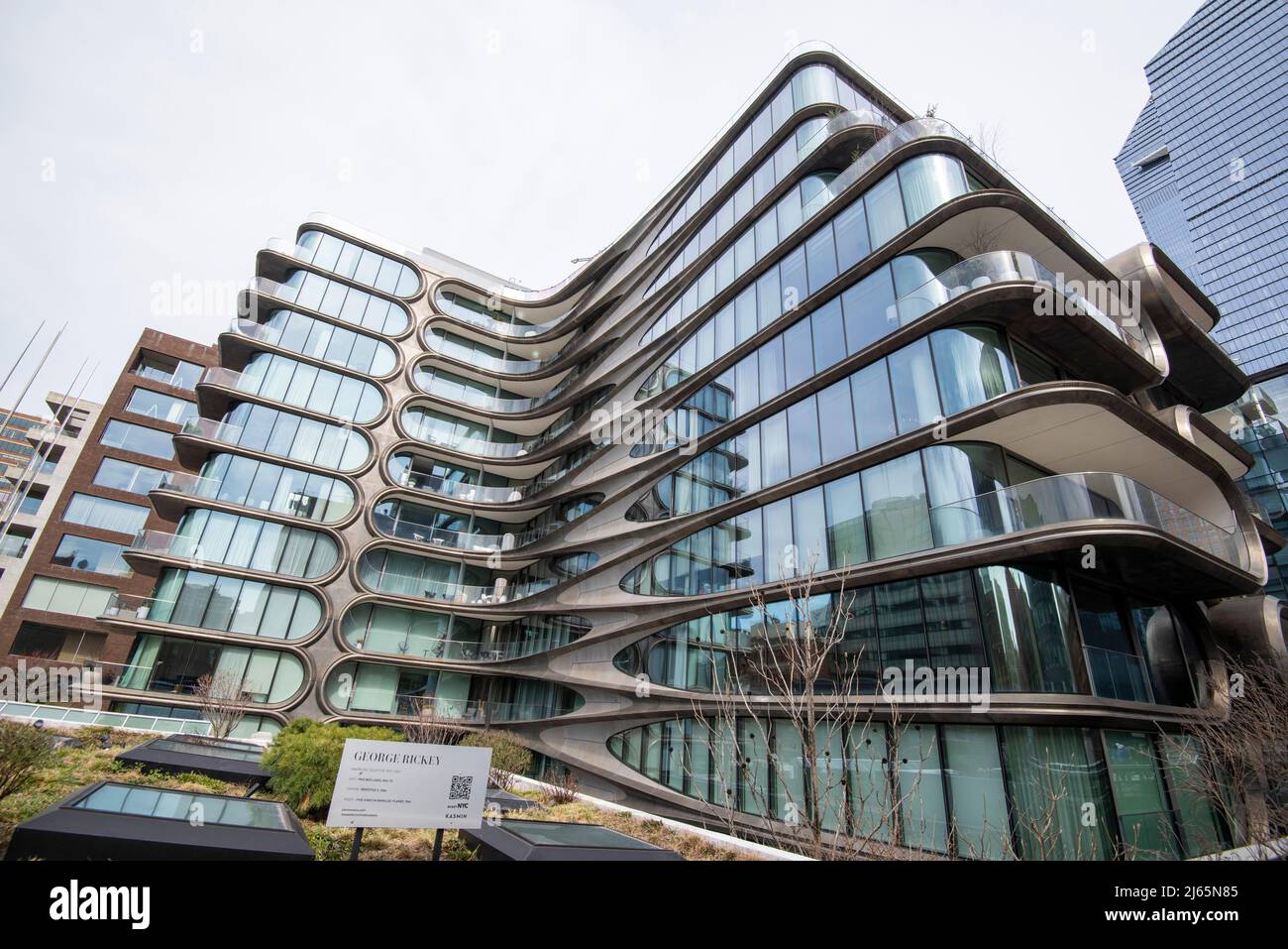 Apartment Building by The High Line Walkway in Manhattan New York City ...