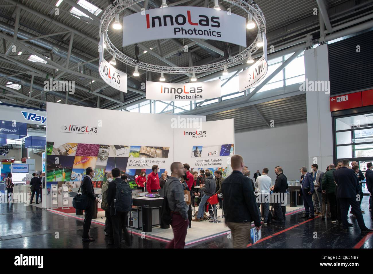 Munich, Germany. 28th Apr, 2022. InnoLas Photonics at the World's leading trade fair for ...