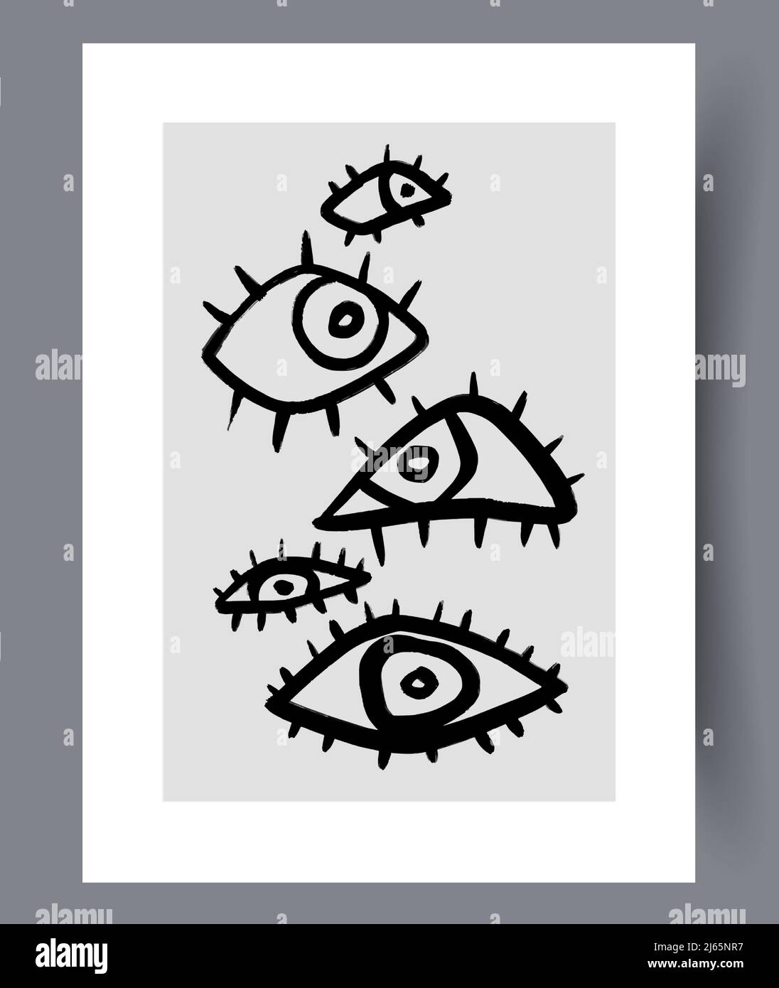 Printable wall art vector poster set vector Stock Vector Image & Art ...