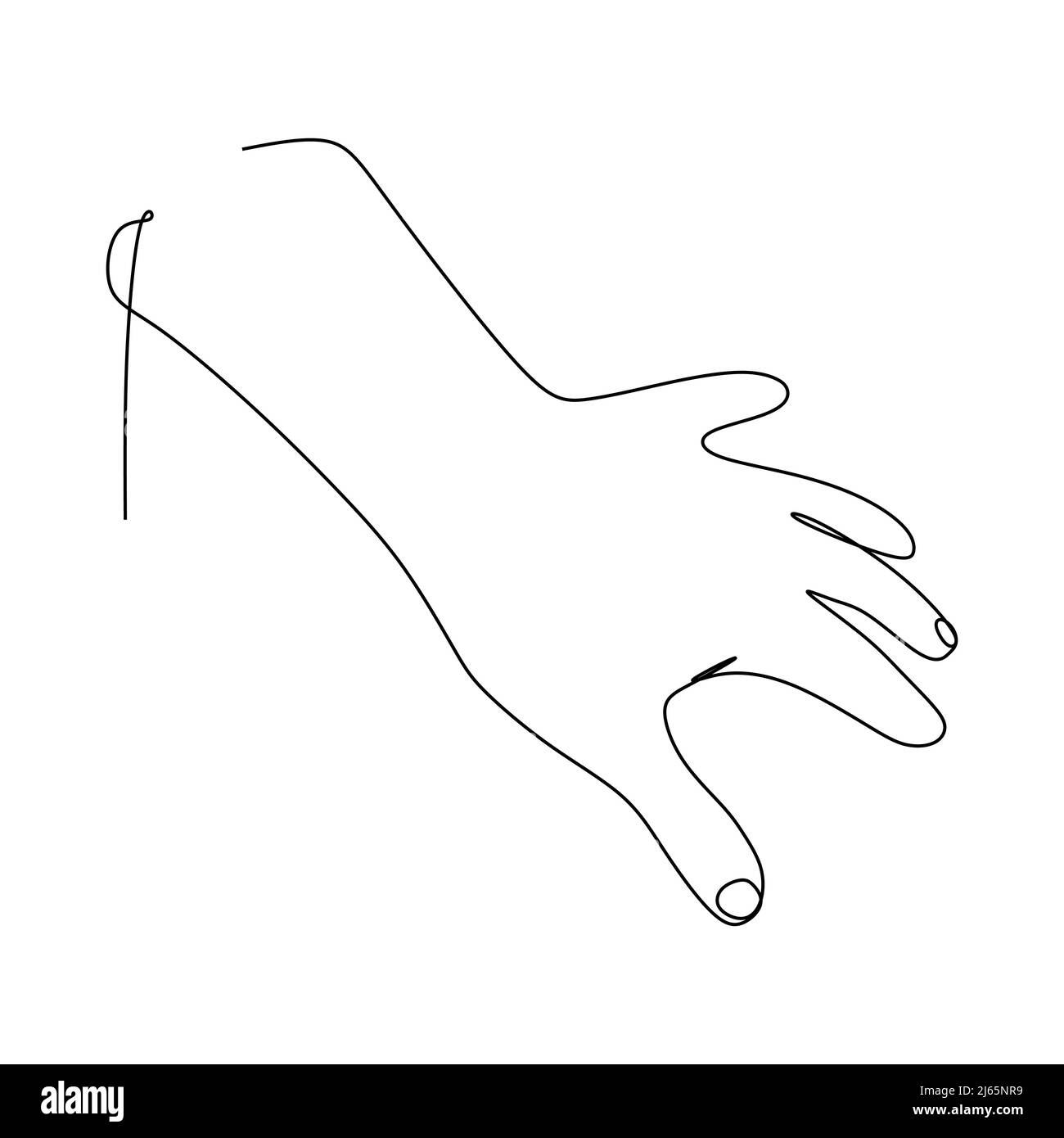 Continuous one line raised Stock Vector Images - Alamy