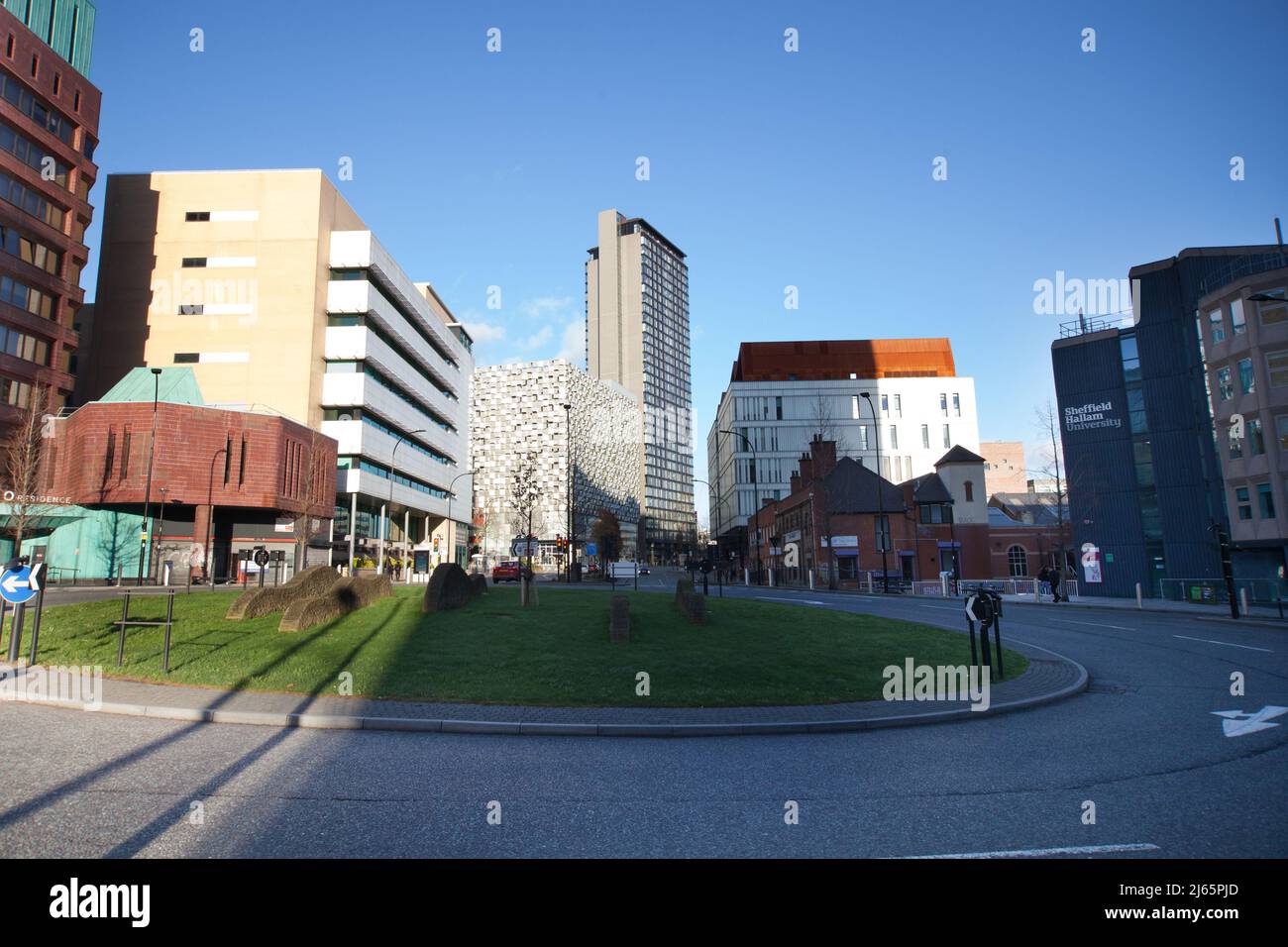 Views of Arundel Gate in and Shefiield Hallam University in Sheffield ...