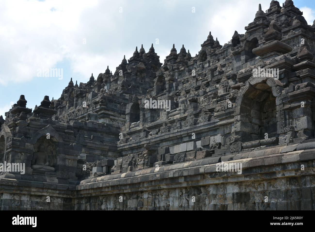 The Stone Carvings of Borobudur Temple, Java, Indonesia Stock Photo - Alamy