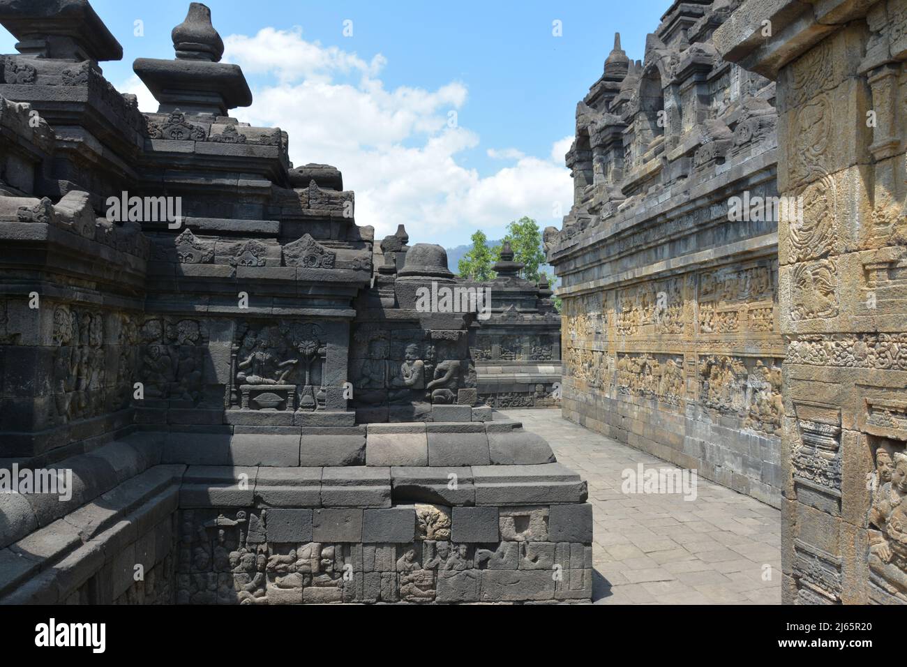 The Stone Carvings of Borobudur Temple, Java, Indonesia Stock Photo - Alamy